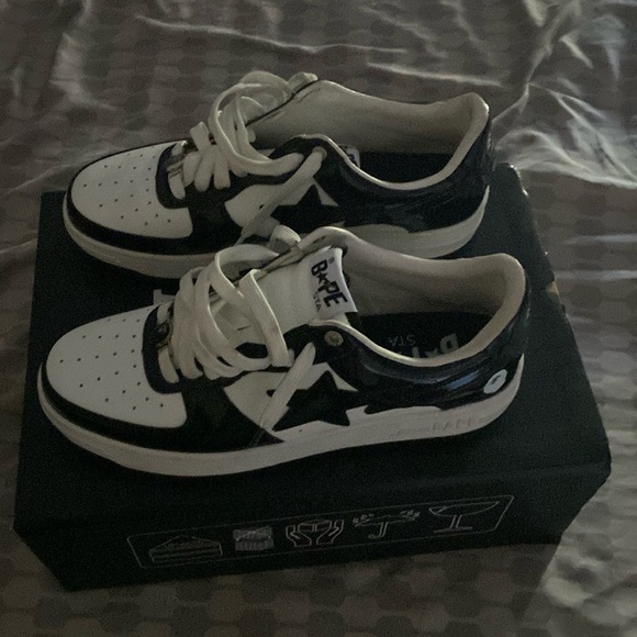 Bape | Shoes | Bapestas Black And White Colorway | Poshmark